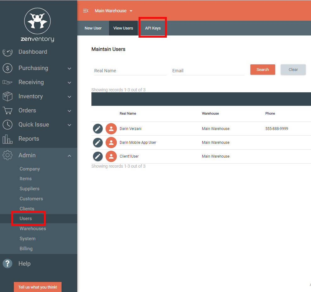 Generate API Key and API Secret