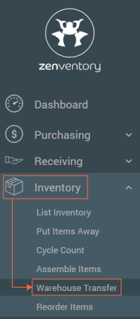Create and Manage Warehouse Transfers