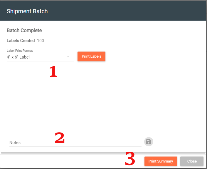 View Batch History or Reprint Batch Shipping Labels